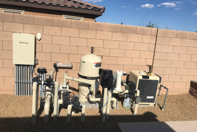 J Pool Service Las Vegas Pool system upgrade